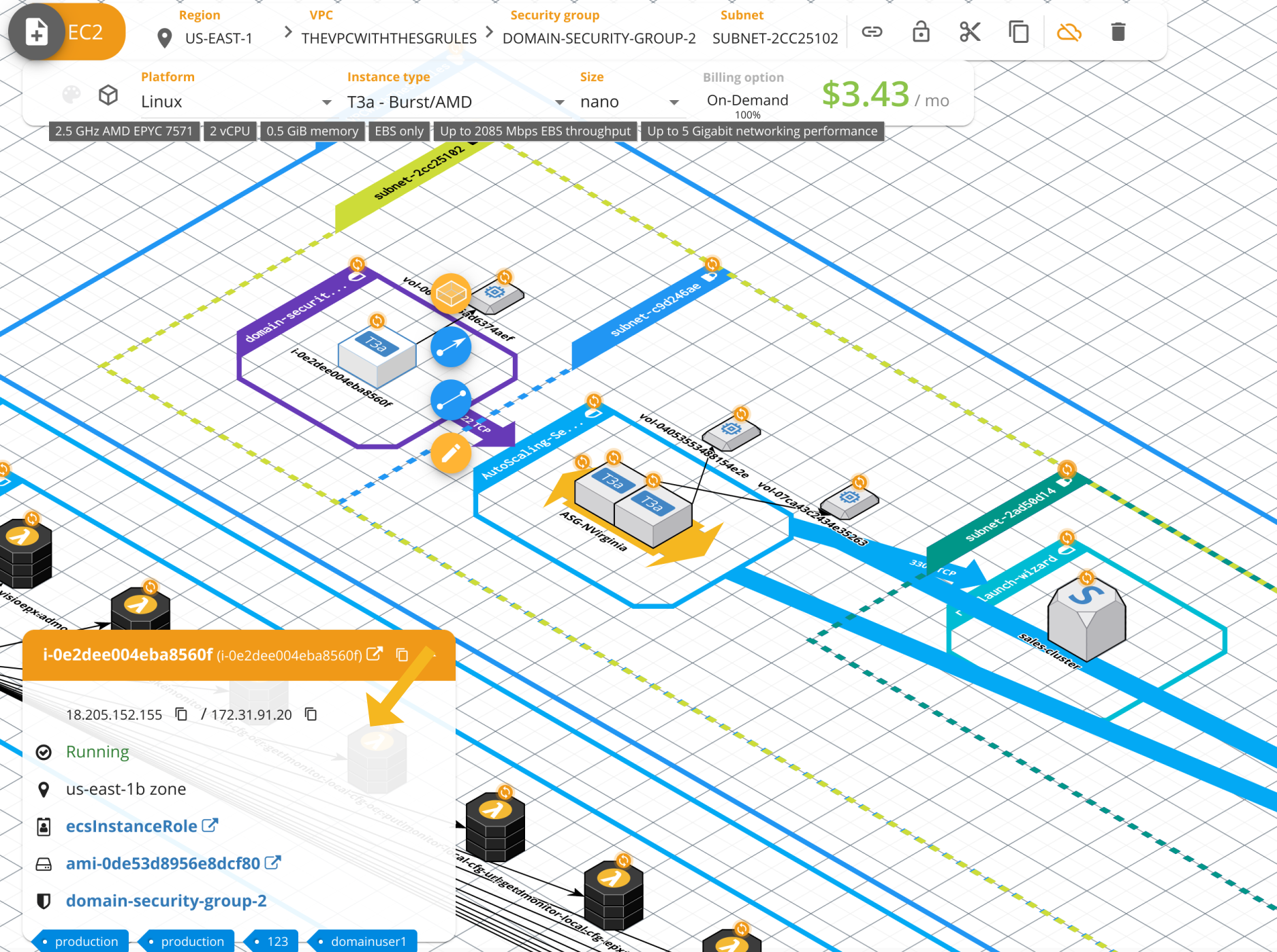 Create your first live AWS diagram
