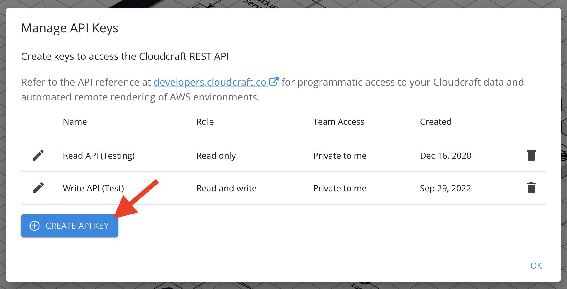 Generate an API Key Generate an API Key