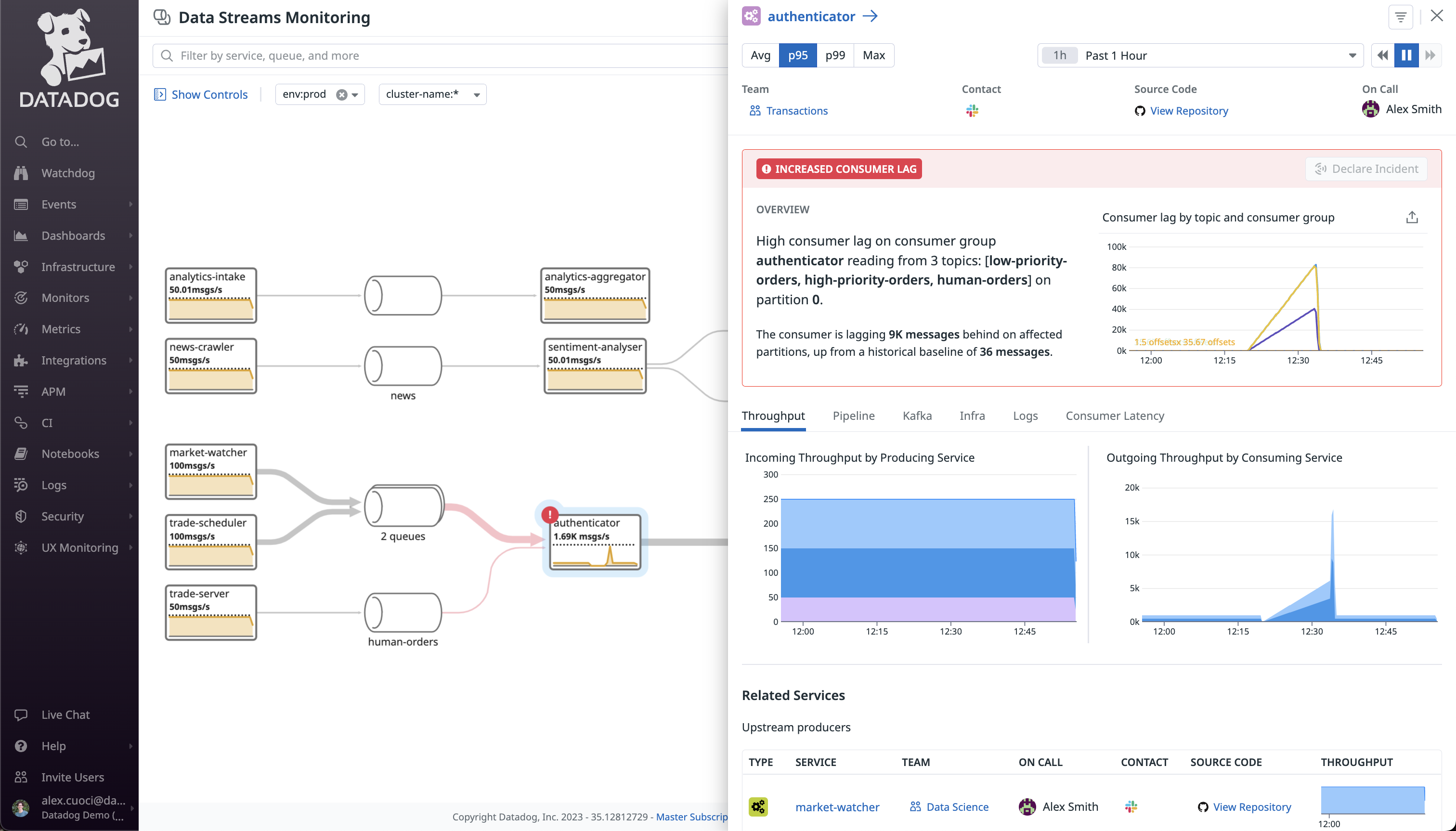 Data Streams Monitoring