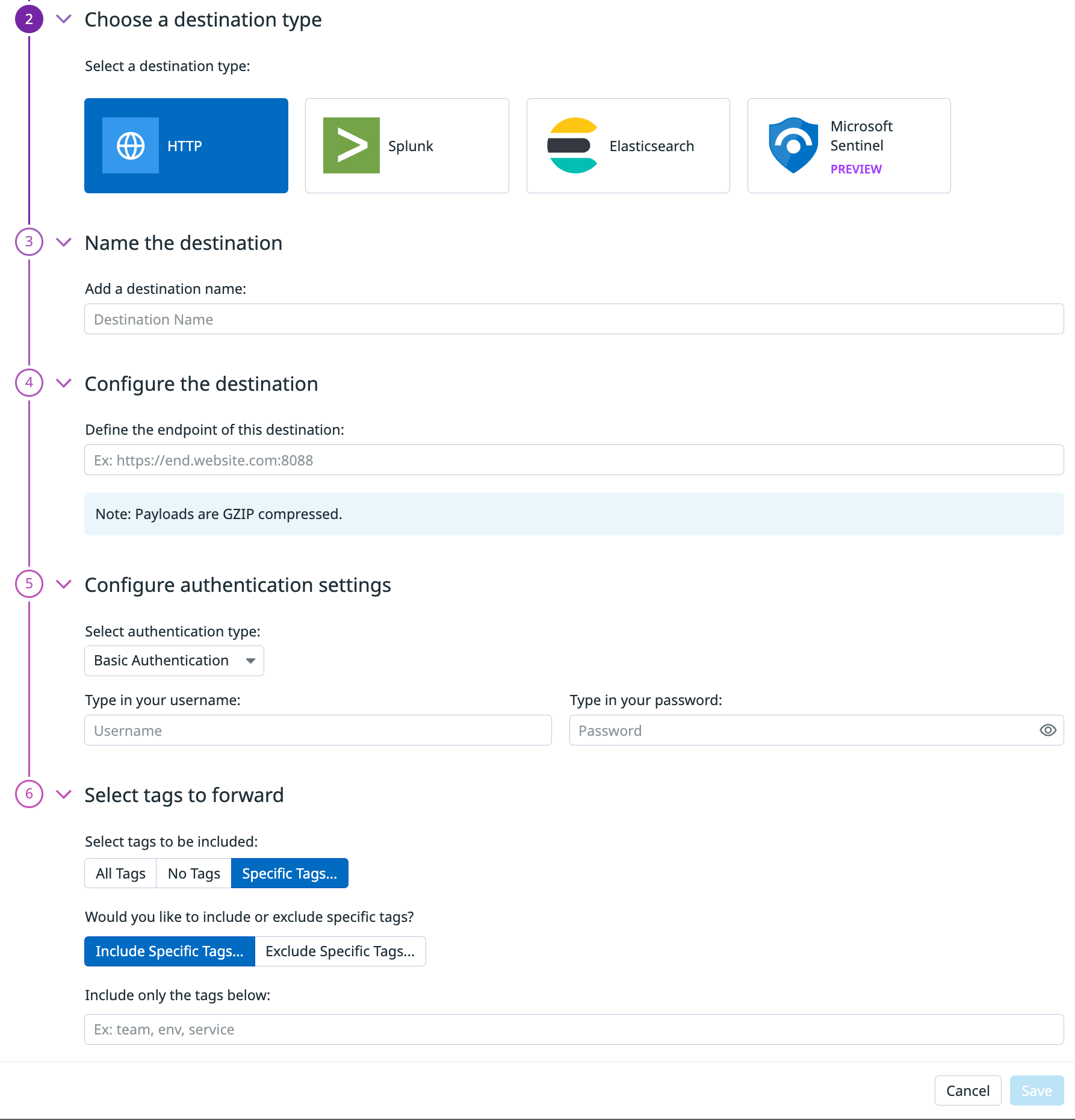 Forwarding Logs to Custom Destinations