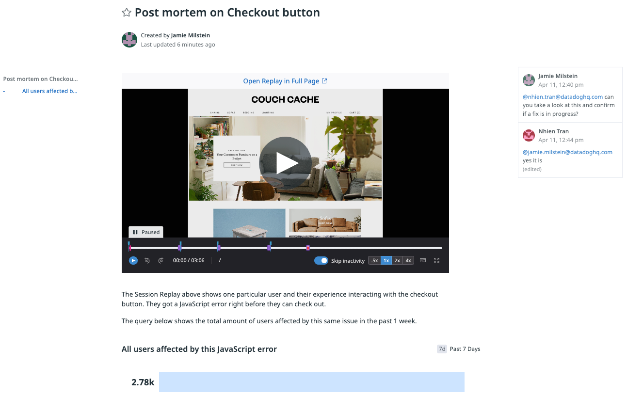 Using Session Replay As A Key Tool In Post-Mortems